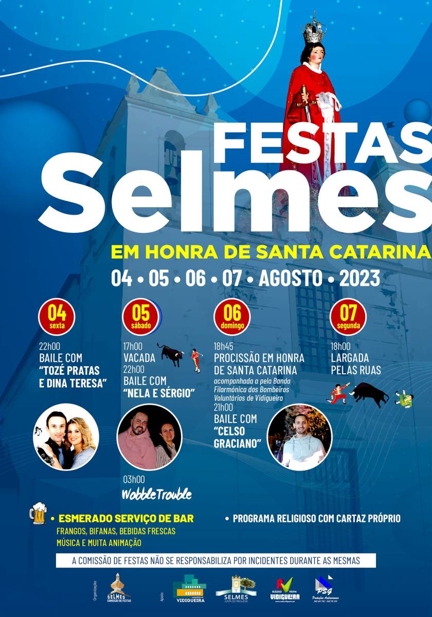 Festas em Honra de Santa Catarina arrancam em Selmes - Rádio Vidigueira
